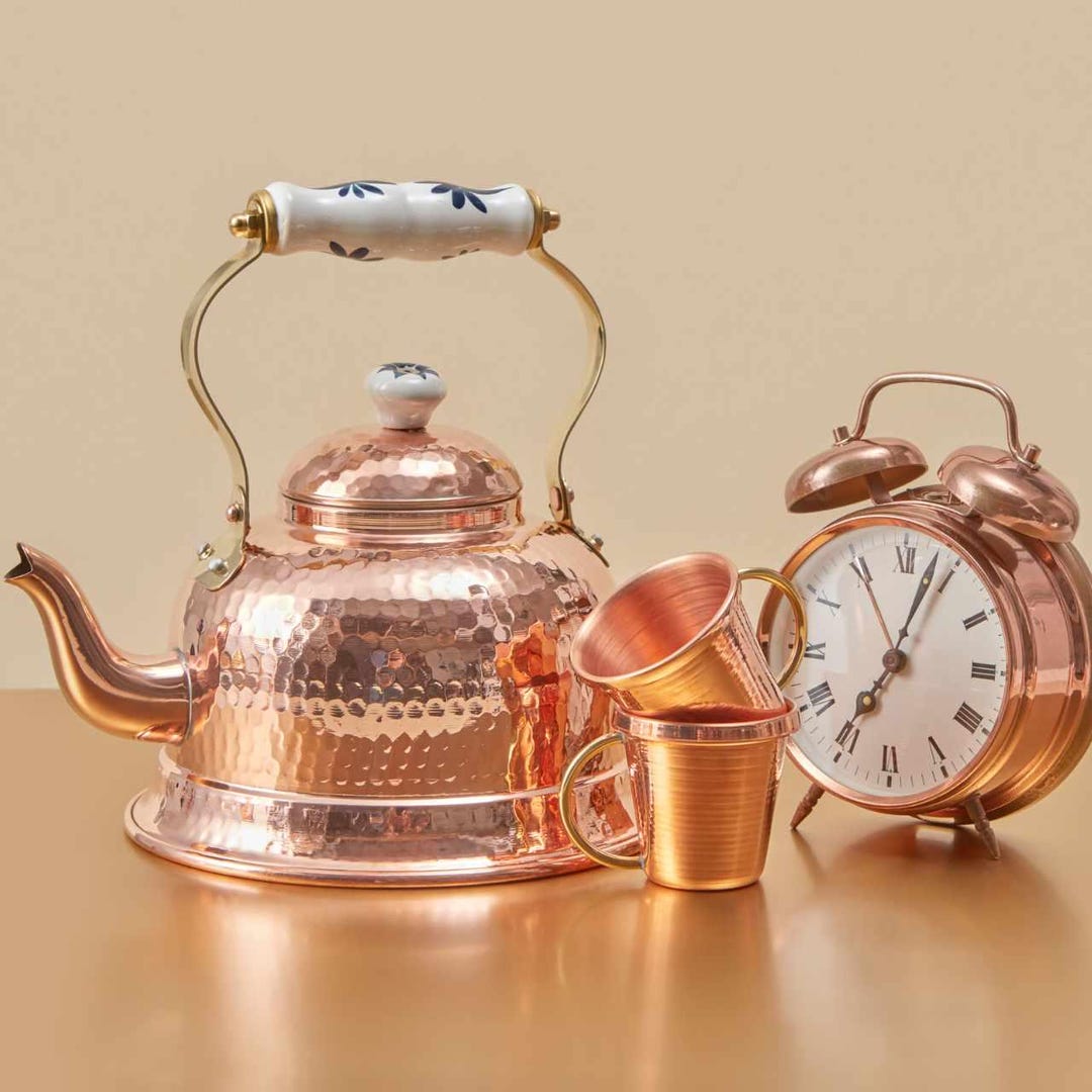 Copper Tea Kettles, Antique Copper Kettle, Vintage Copper Kitchenware ...