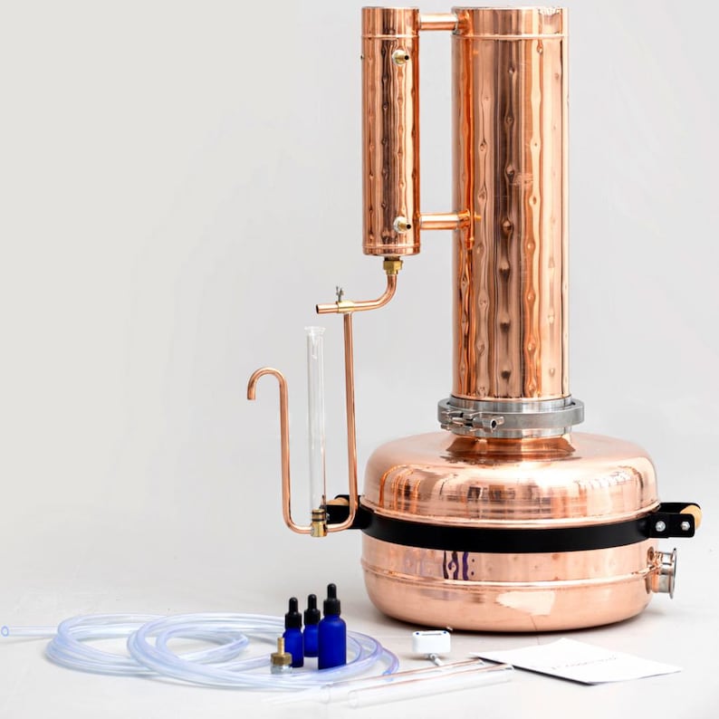 Copper Essential Oil Distiller | Alembic Still for Home Small Business — Multiple Sizes & Kits ...