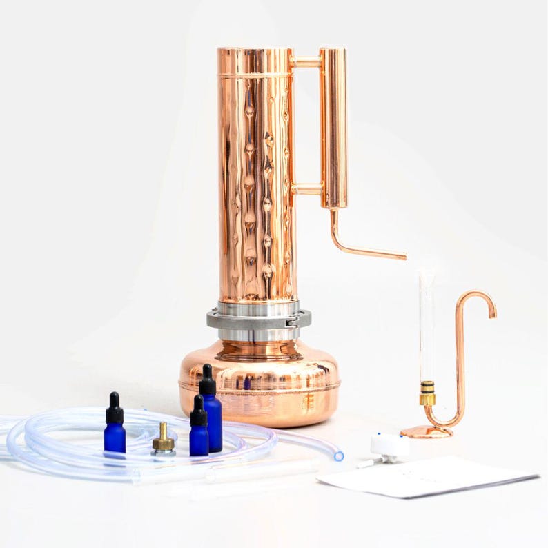 Copper Essential Oil Extractor, Essential Oil Steam Distillation ...
