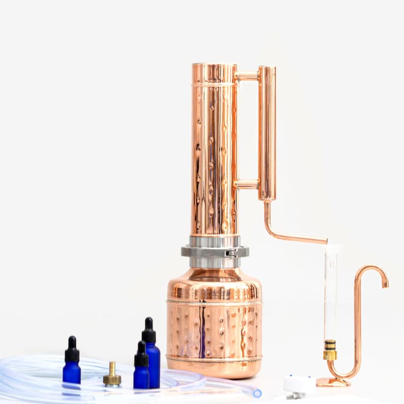 Plant Oil Distillation Kit – 1 Gallon Copper Still for Essential Oils ...