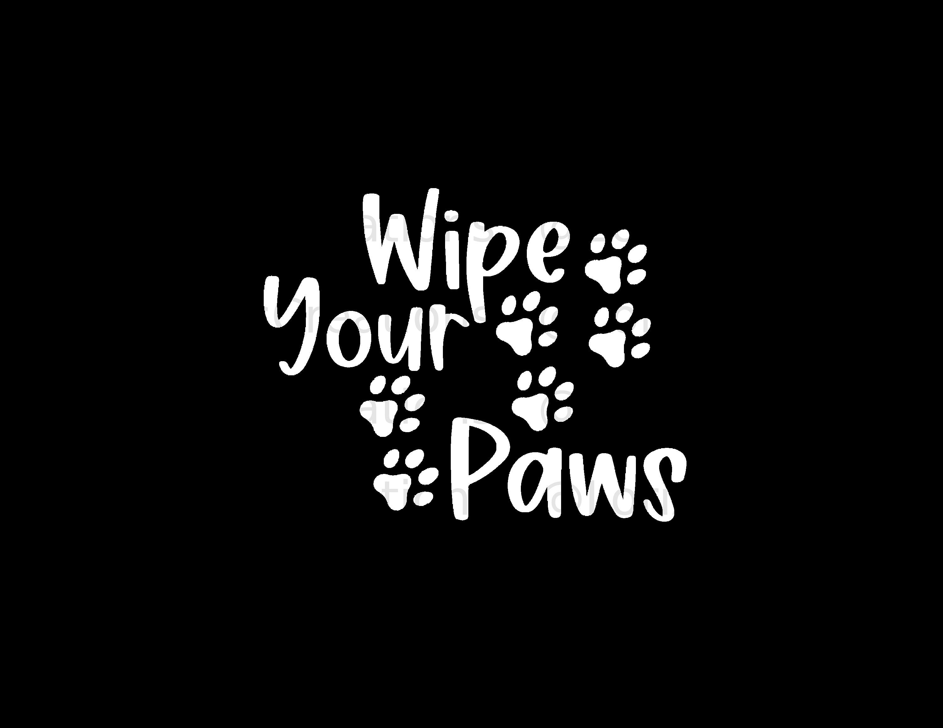 Wipe Your Paws - Etsy