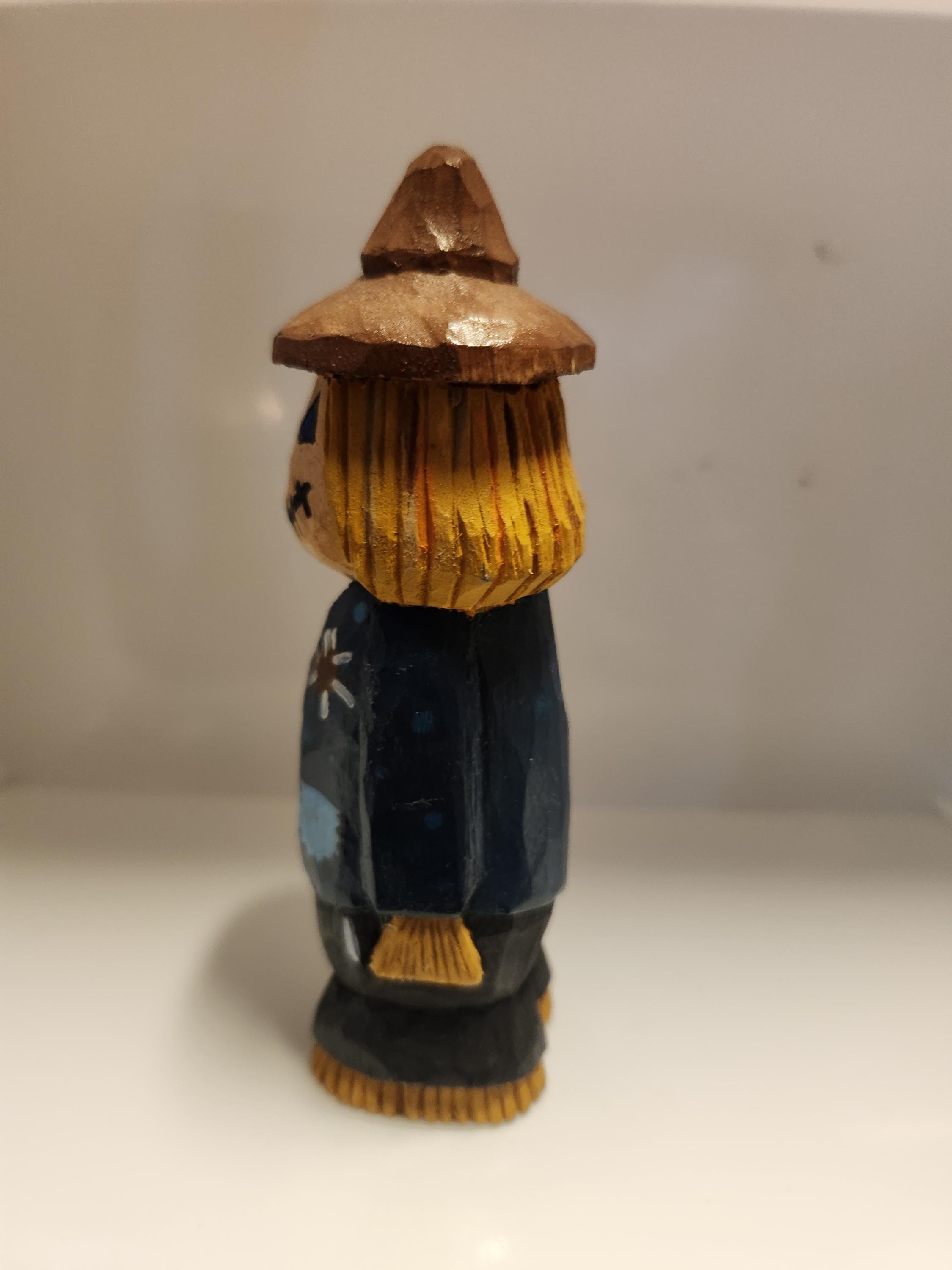 Scarecrow Hand-painted, Hand-carved - Etsy