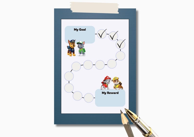 Reward Chart – Paw Patrol – Printable Sticker Chart – Potty Training ...