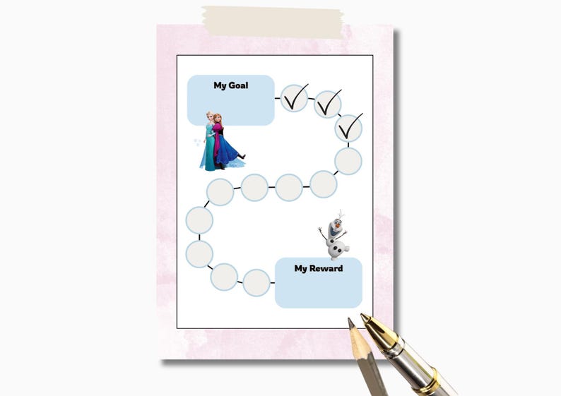 Reward Chart – Frozen – Printable Sticker Chart – Potty Training ...