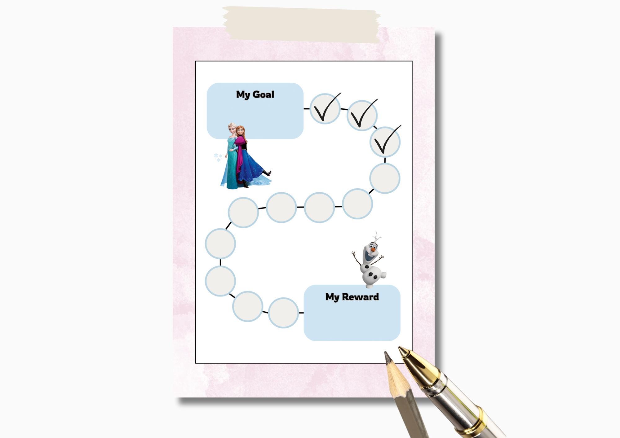 Reward Chart – Frozen – Printable Sticker Chart – Potty Training ...