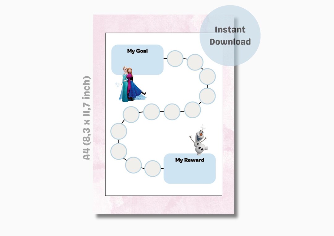 Reward Chart – Frozen – Printable Sticker Chart – Potty Training ...
