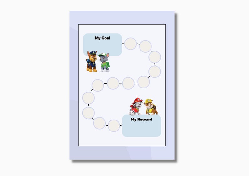 Reward Chart – Paw Patrol – Printable Sticker Chart – Potty Training ...