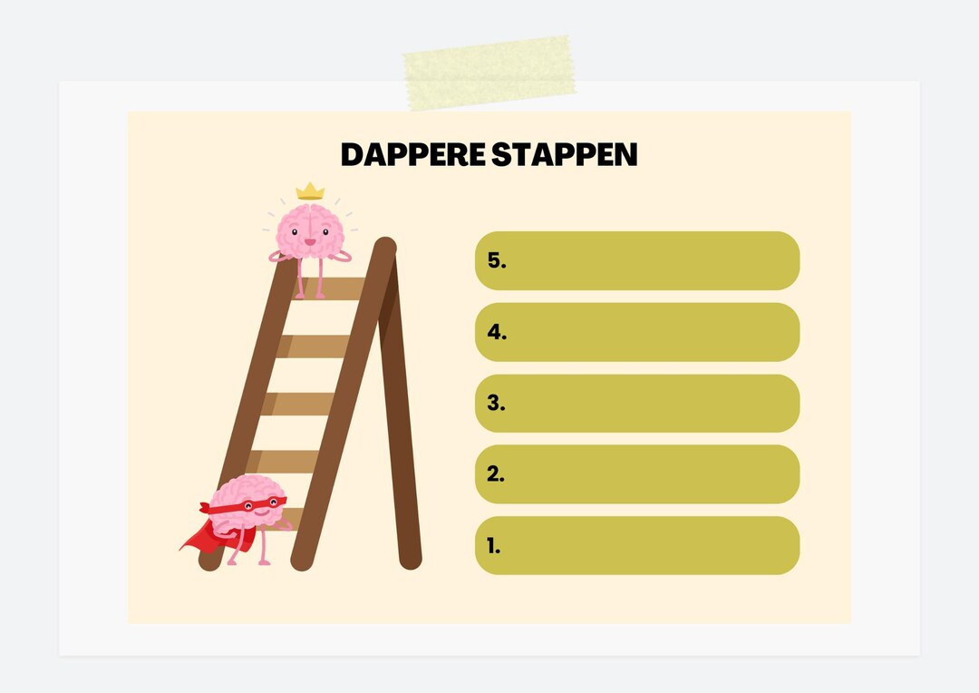 Dutch Anxiety Ladder (incl. Diploma) - Cognitive Behavioral Therapy - Etsy