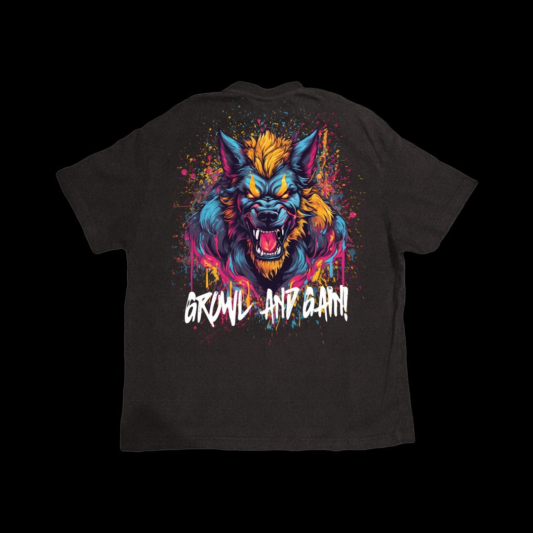 Alpha Wolf Gym T-shirt | Workout Muscle, Exercise, Weightlifting ...