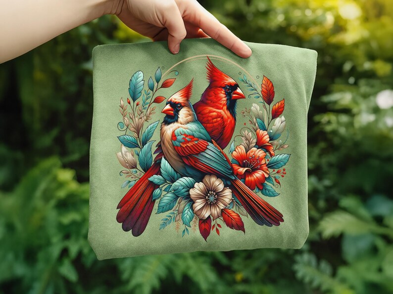 Cardinal Bird Png Sublimation Designs Wild Life Bird Shirt Design ...