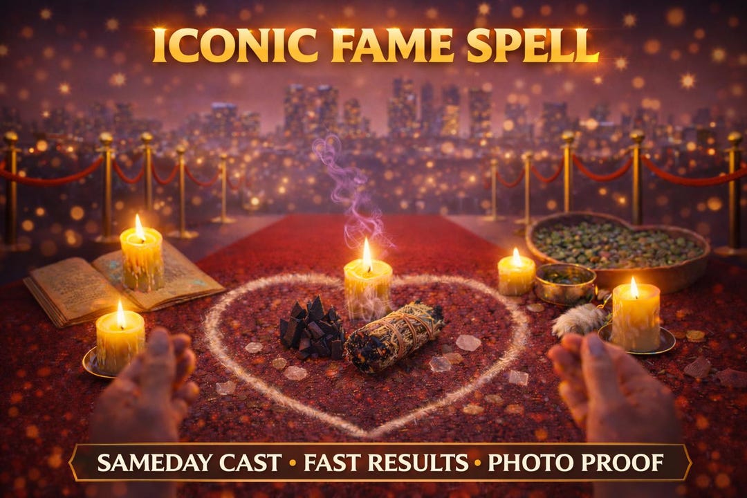 Iconic Fame Spell - Celebrity Aura & Success Ritual - Etsy