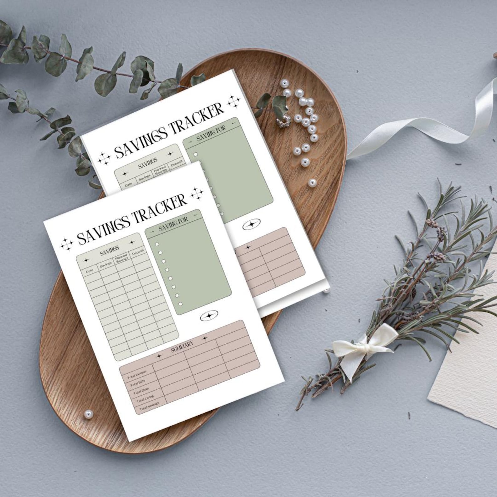 Printable Savings Tracker | Digital Savings Goal Planner | Budget ...