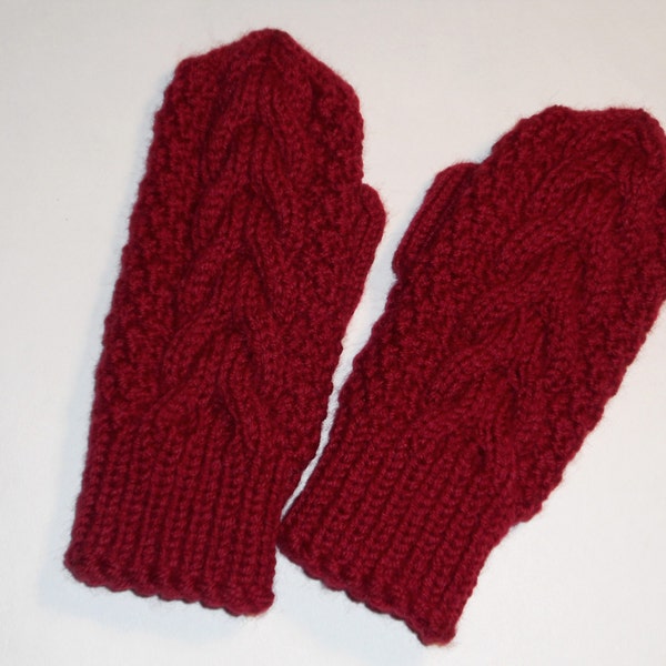 Red Mittens - Etsy