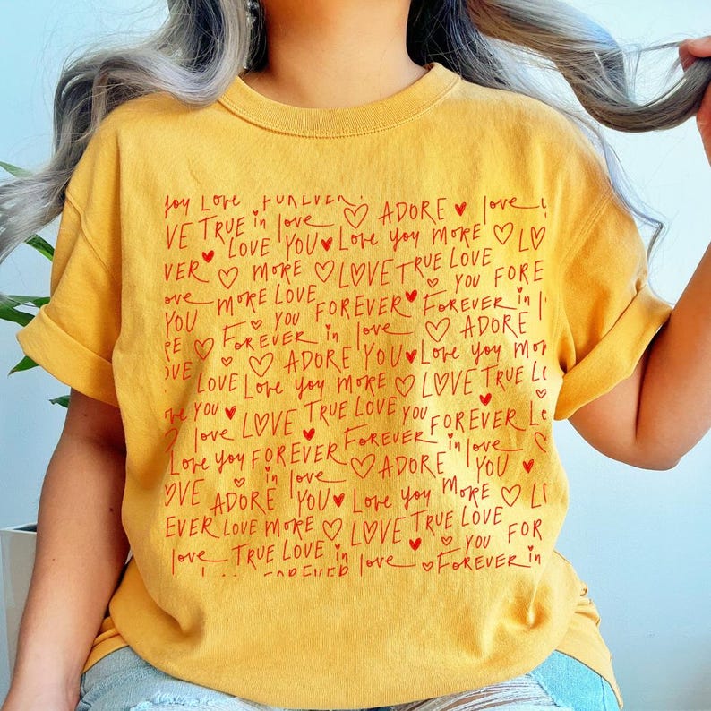 Red Love Letter Png Gifts Ideas Shirt Png Sublimation Cute Letter Png ...