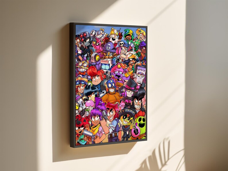 Brawl Stars Digital Poster Brawl Stars Clipart Brawl Stars Instant ...