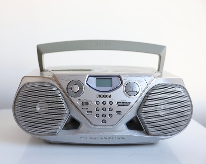 Vintage CD Player Boom Box Am/fm Radio BOOMBOX Operates via Cord ...