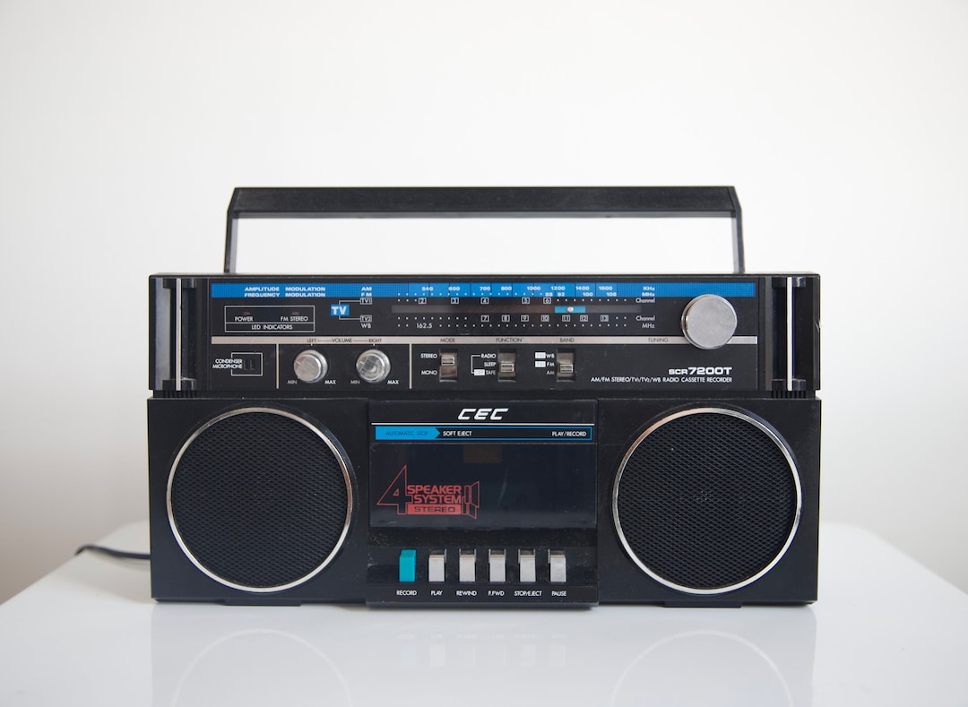 Vintage 1990s BOOMBOX Cec Brand TAPE Player Cassette Deck Tape Deck ...