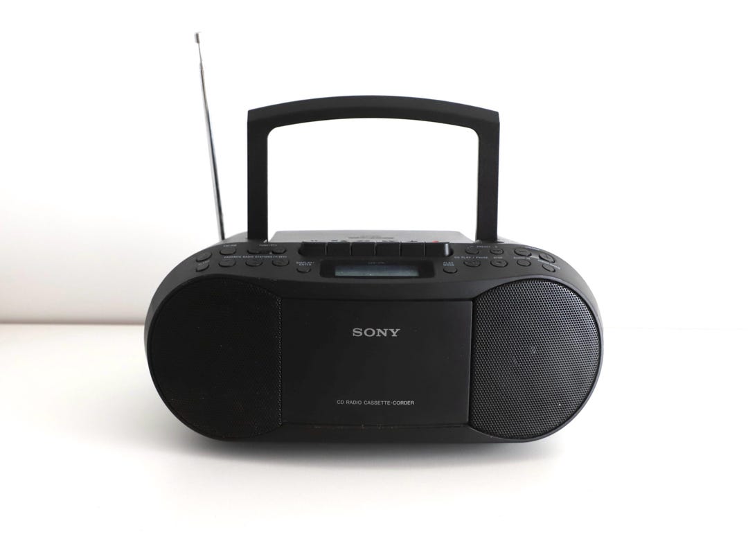 Vintage 1990s SONY Boombox Am/fm Radio TAPE Player Cassette Deck CD ...