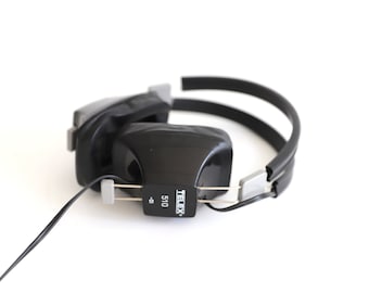Vintage 60s 70s STEREO Headphones Old School Vintage School - Etsy