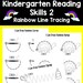Kindergarten CKLA Skills 2 Worksheets Pre-writing Skills Rainbow ...