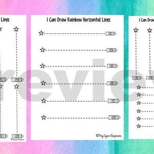 Kindergarten CKLA Skills Worksheets Writing Readiness Line Tracing - Etsy