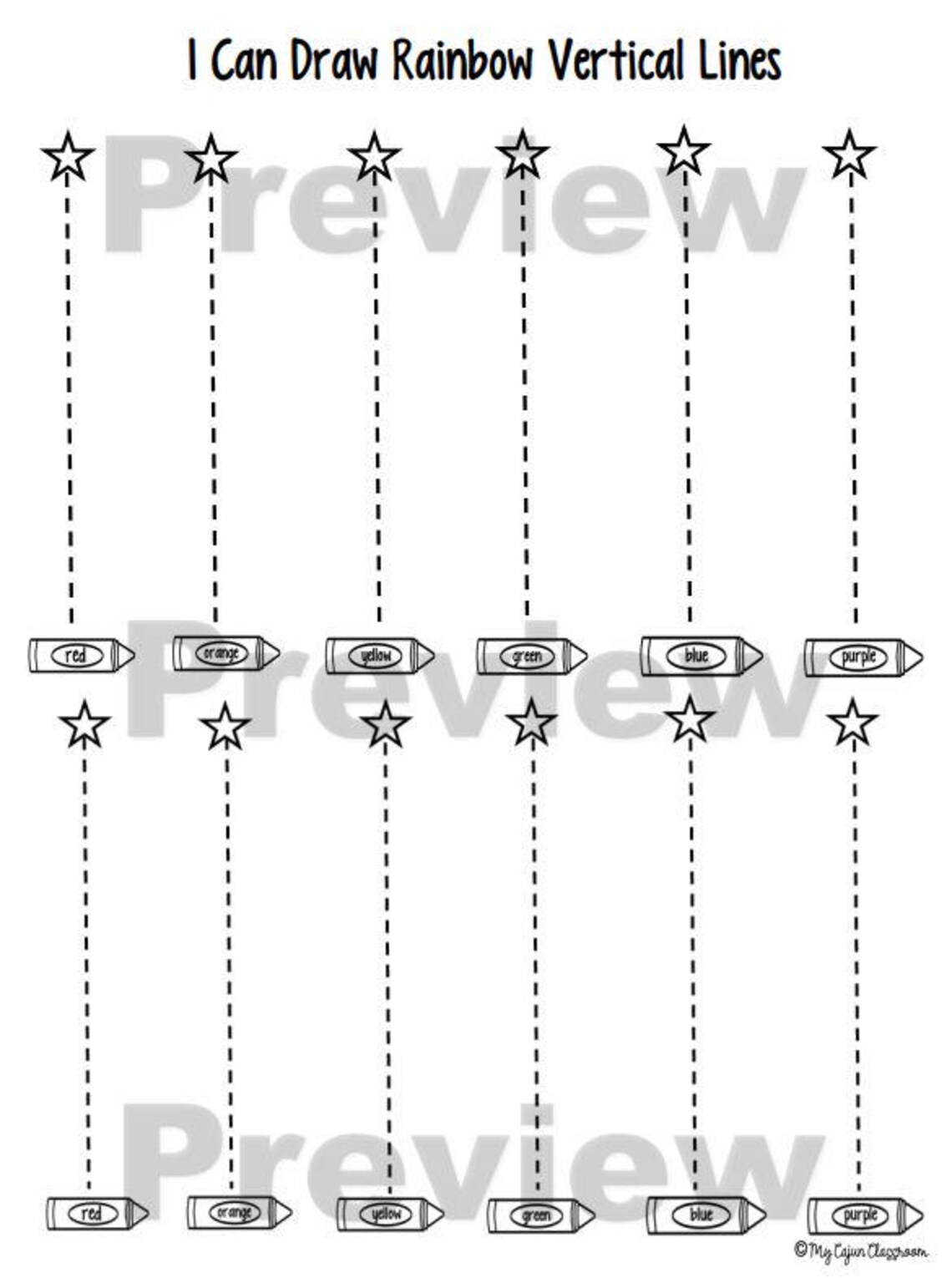 Kindergarten CKLA Skills Worksheets Writing Readiness Line Tracing - Etsy