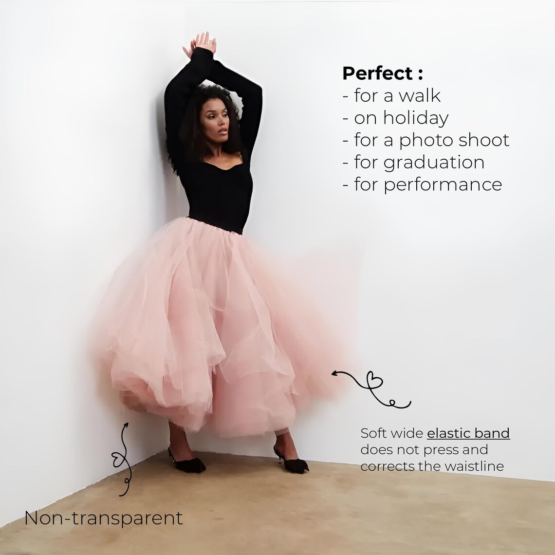 Pink Tulle Skirt for Adult, Tulle Midi Skirt Women, Pink Tulle Skirt ...