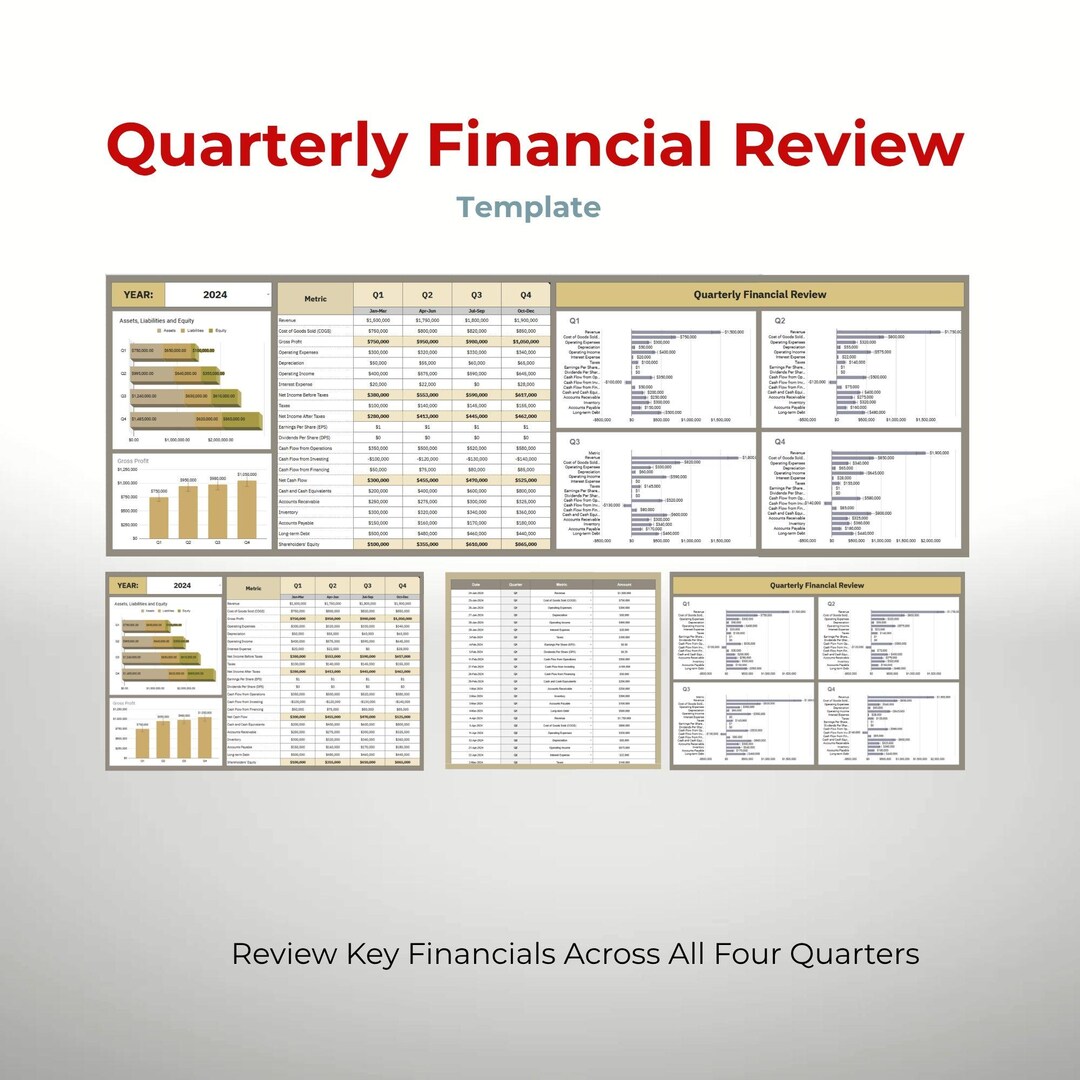 Quarterly Financial Review Template: Business Reporting in Google ...