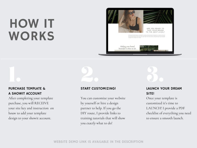 Editorial Showit Website Template for Marketing Agency, Virtual Assistant Website, Social Media ...