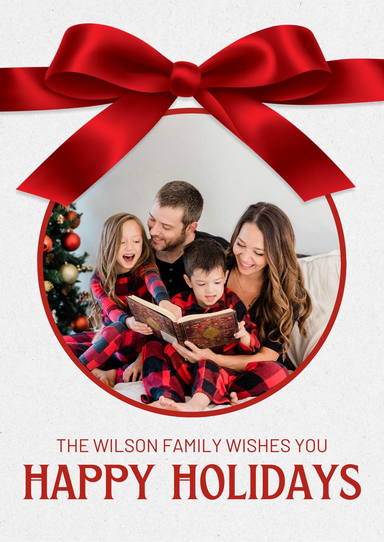 Custom Christmas Family Card | Personalized Holiday Photo Card ...