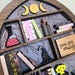Witch Bookshelf Keyholder, Wall Mounted Keyhanger, Crystal and Moon ...