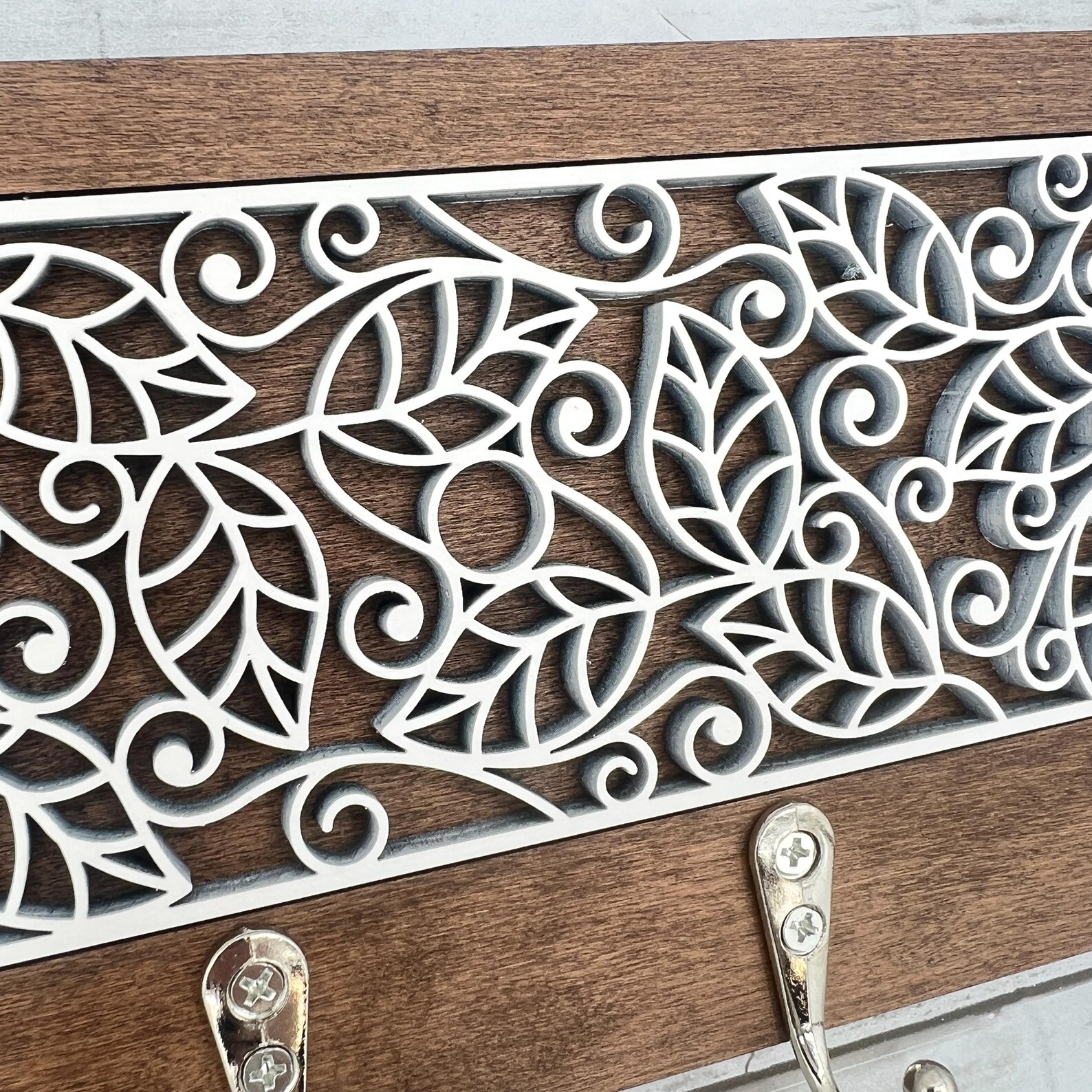 Leaf Key Hanger for Wall, Botanical Home Decor, Nature Inspired ...