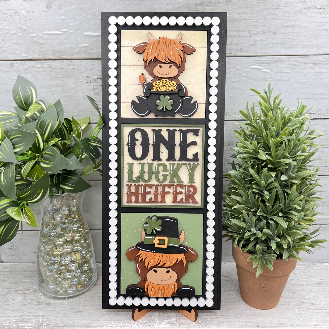 Highland Cow Sign, Cow Sign, Coffee Bar Decor, Interchangeable Square ...