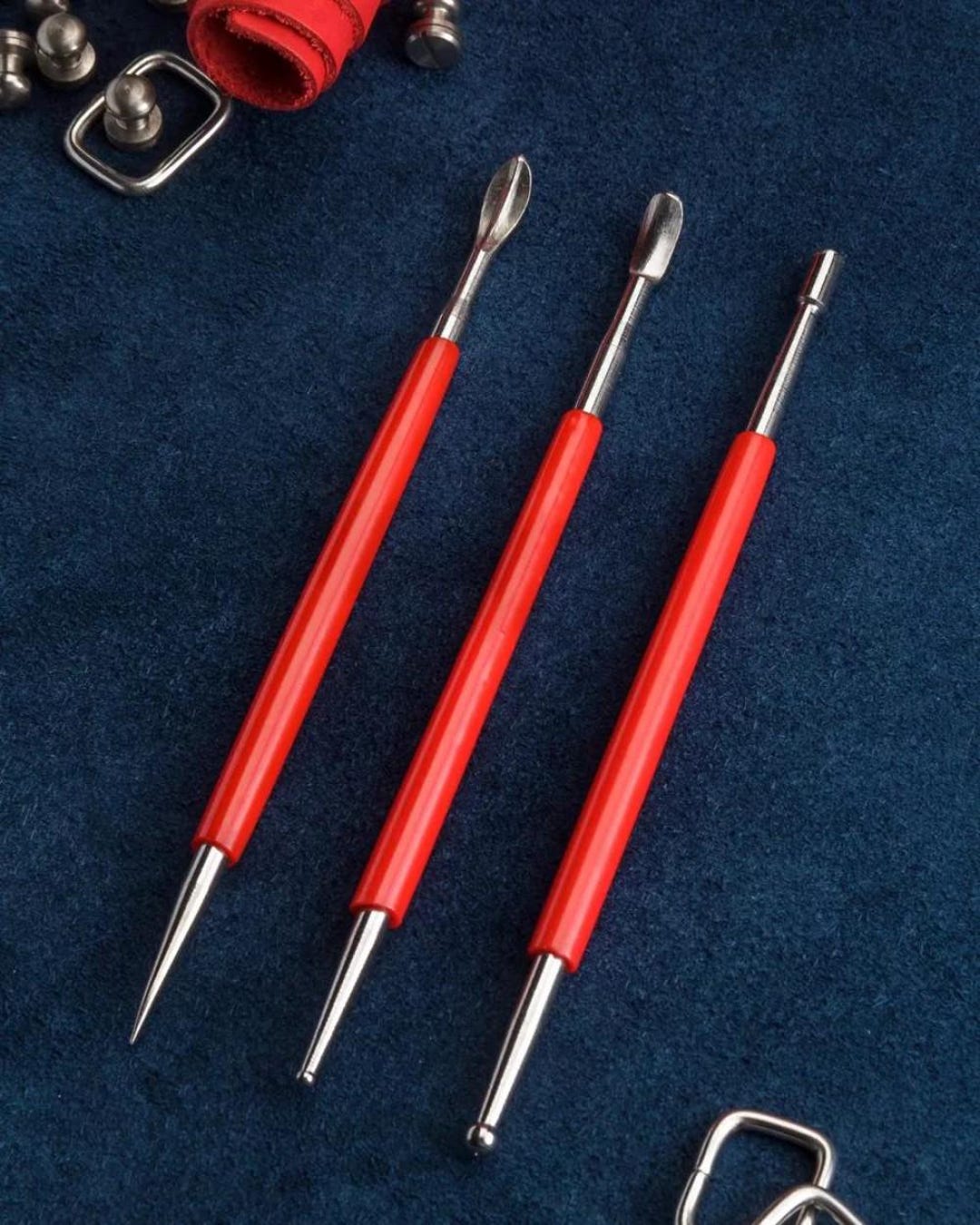 Steel Stylus Set, Leather Tool Set, 3pc Stylus Tools, Embossing ...