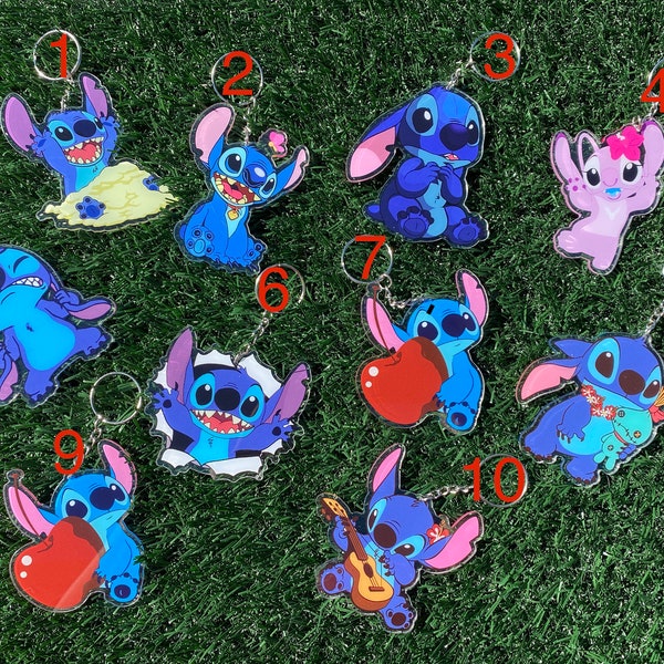 Stitch Keychain - Etsy
