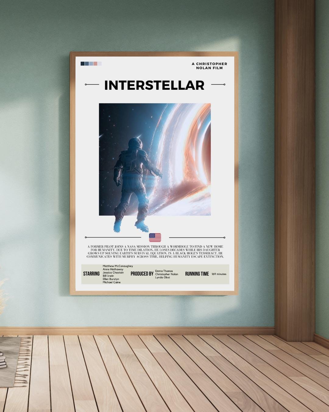 Interstellar Poster Wall Art, Movie Decoration Poster, Digital Poster ...