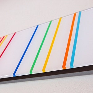 Modern Striped Acrylic Artwork - Etsy