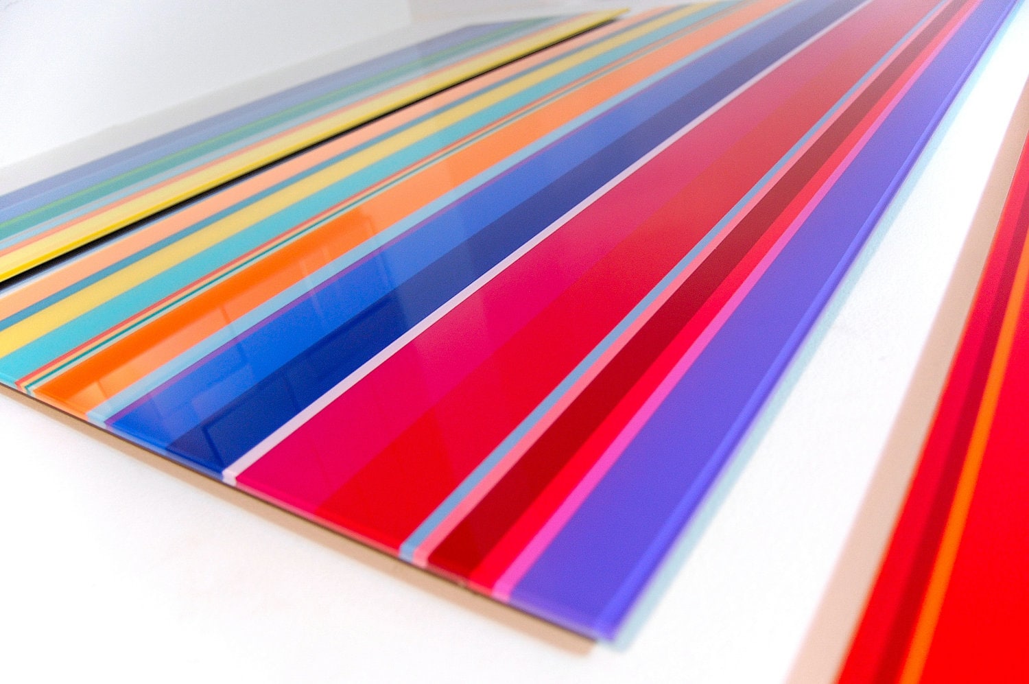 Large Stripes Solid Acrylic Artwork - Etsy