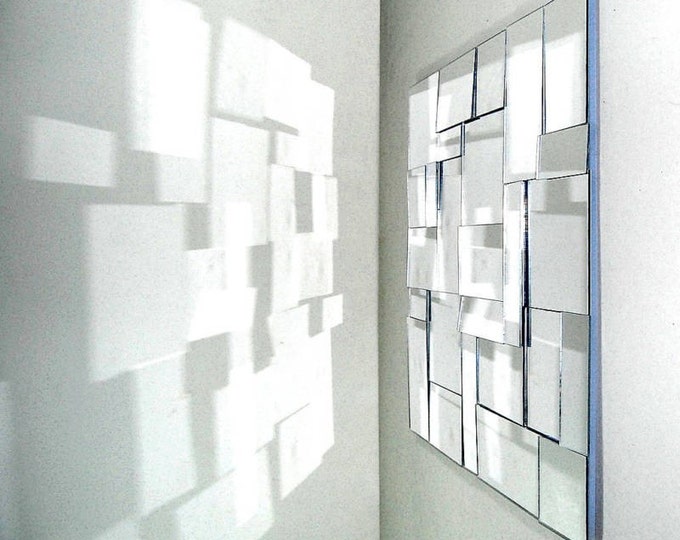 Modern Geometric Mirror Sculpture - Etsy