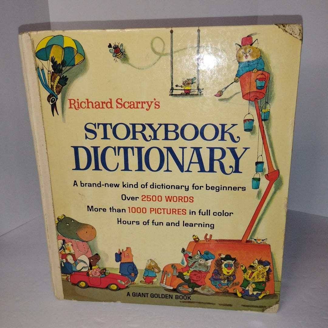 Vintage Richard Scarry's Storybook Dictionary A Golden Book 1966 ...