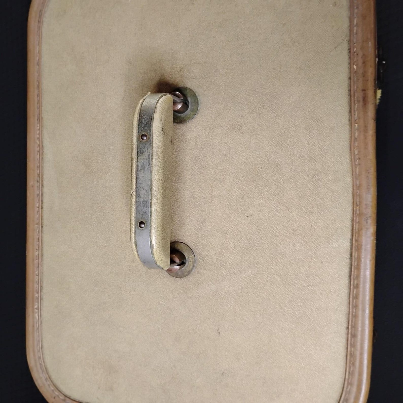Vintage 1950s J.C. Higgins Sears Brown Gold Train Travel Vanity Make up ...