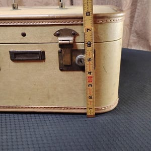 Vintage 1950s J.C. Higgins Sears Brown Gold Train Travel Vanity Make up ...
