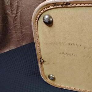 Vintage 1950s J.C. Higgins Sears Brown Gold Train Travel Vanity Make up ...