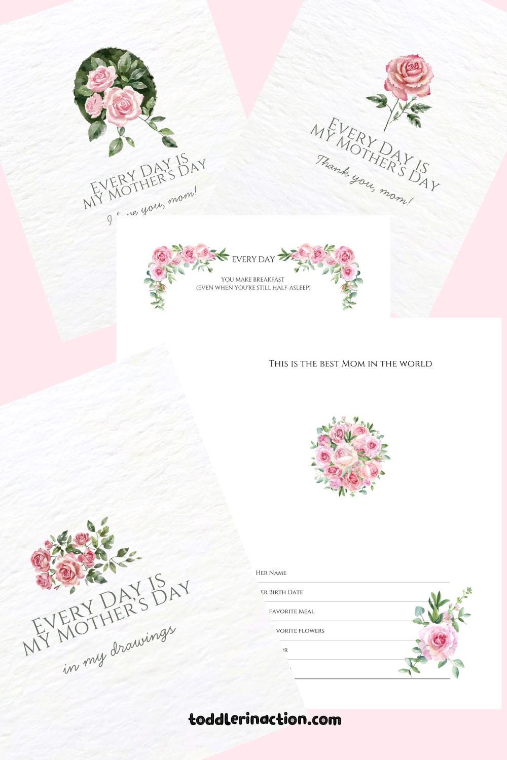 Every Day is My Mother's Day - the Book for Mom - Printable Book for ...