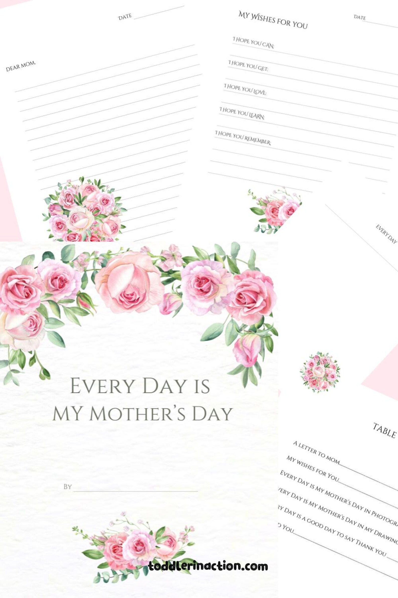 Every Day is My Mother's Day - the Book for Mom - Printable Book for ...
