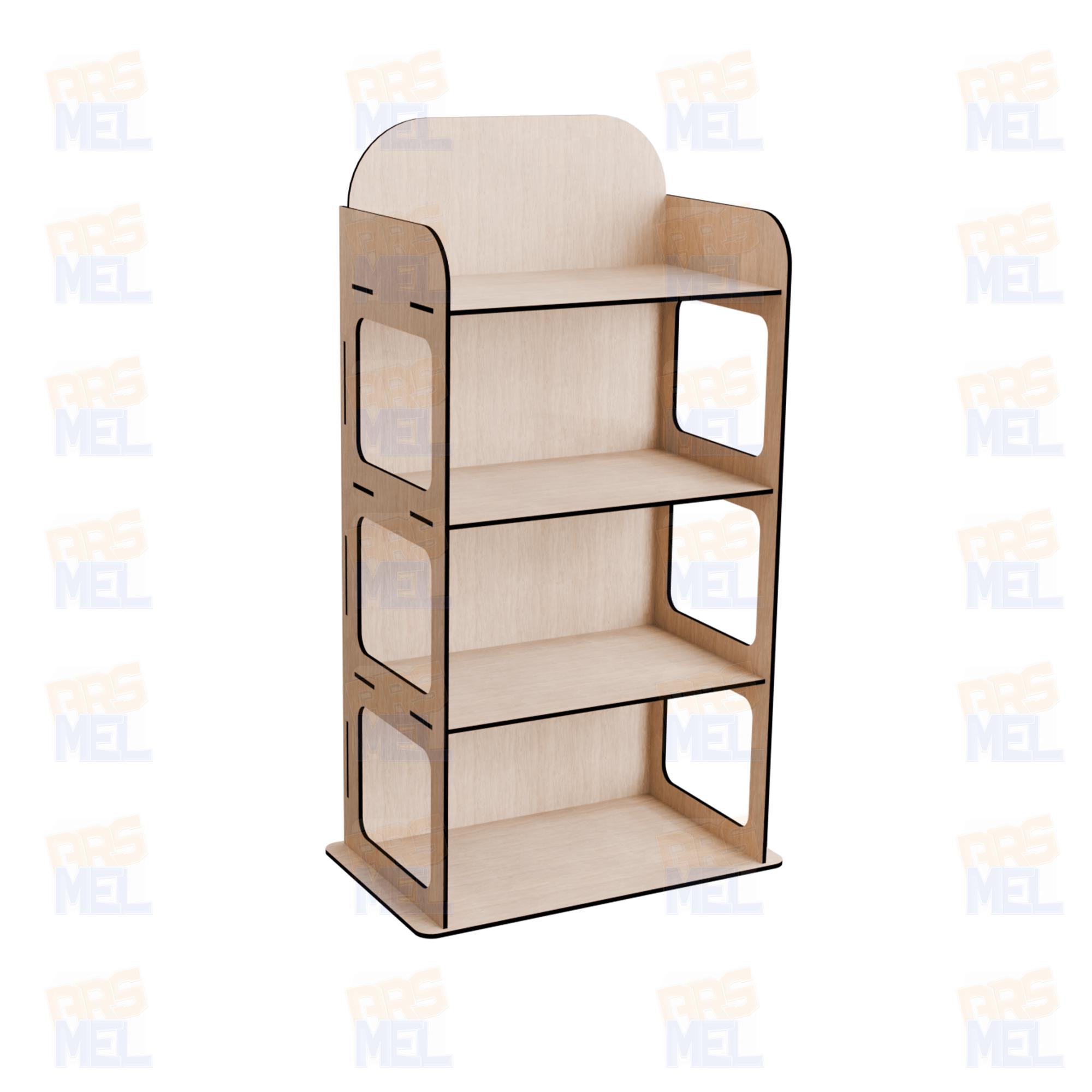 Laser Cut Display Stand SVG Files | 4 Shelf Display Stand Files | 3mm ...