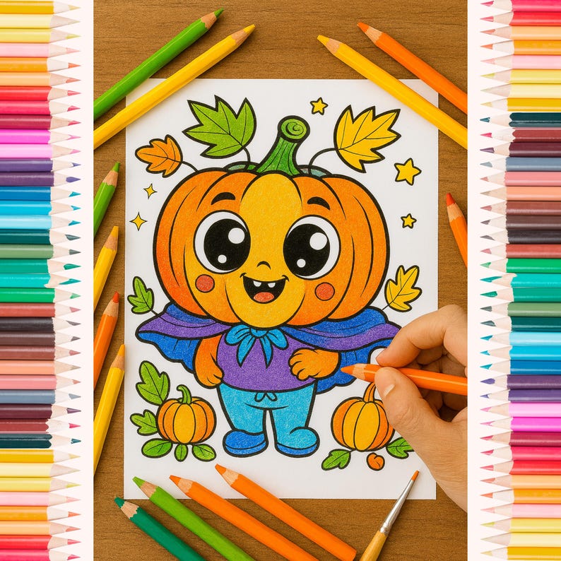 Halloween Coloring Pages for Kids & Adults | Cute Ghosts, Pumpkins ...
