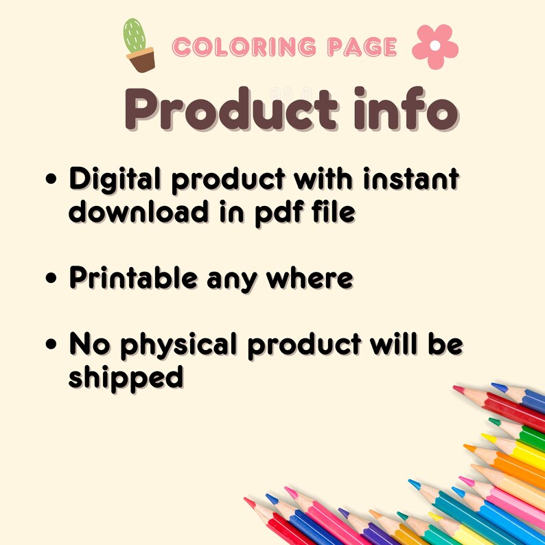 Spring Garden Coloring Pages: Kawaii Kids & Adults (printable PDF) - Etsy