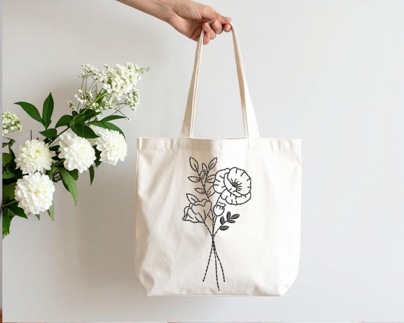 Birth Flowers Outline Embroidery - 36 Flowers Bundle - Machine ...