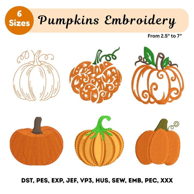 Pes Files Pumpkin - Etsy